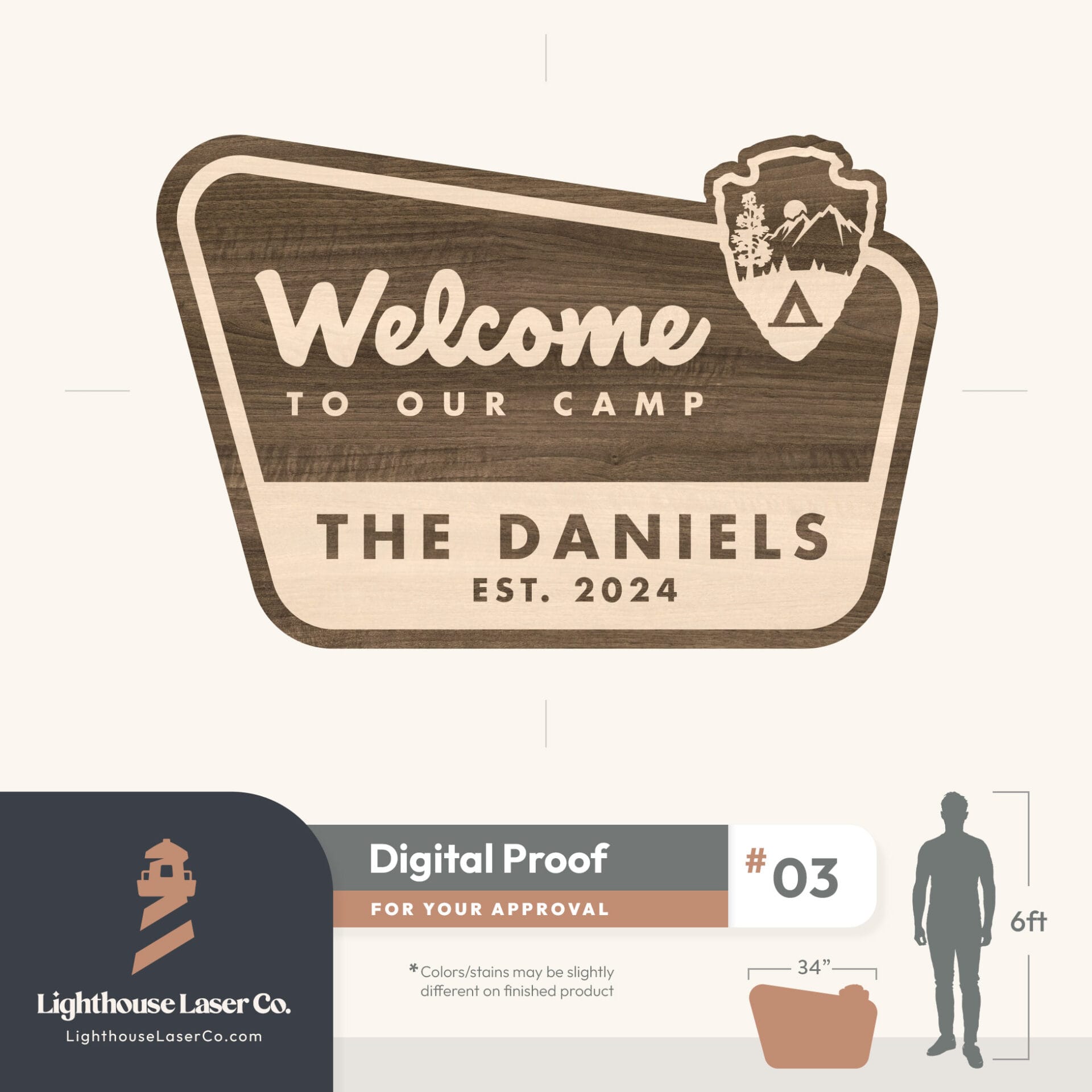 Get a Free Proof - Lighthouse Laser Signs