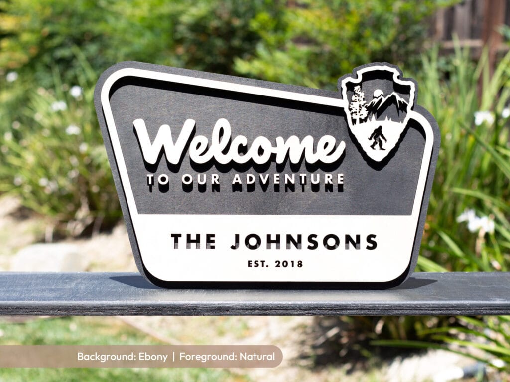 Custom National Park Welcome Sign - Lighthouse Laser Signs