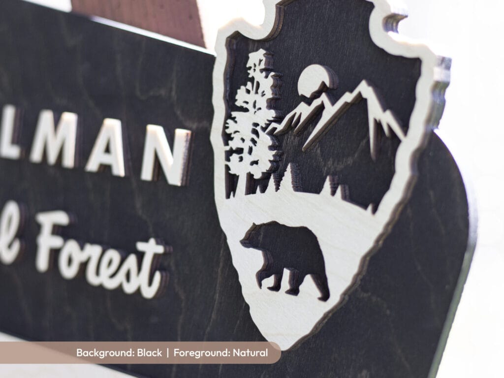 Custom National Forest Sign - Lighthouse Laser Signs